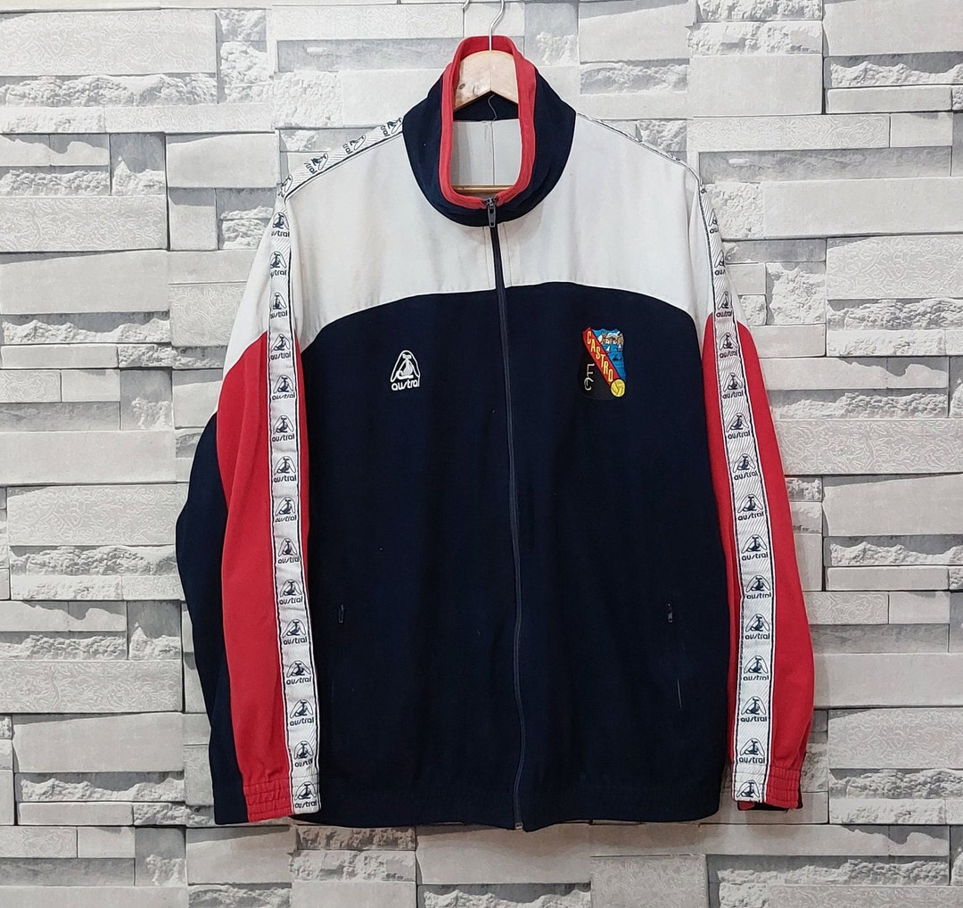Vintage 90s FC CASTRO Soccer Training Track Top Size: L/ Retro Austral ...