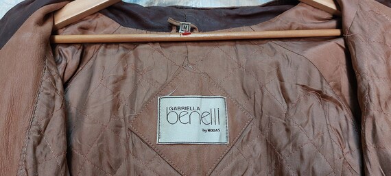 Vintage 90s GABRIELLA Benelli Leather Lady jacket siz… - Gem