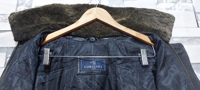 Vintage CORTEFIEL Leather Jacket Coat Size: XL/ Antique CORTEFIEL ...