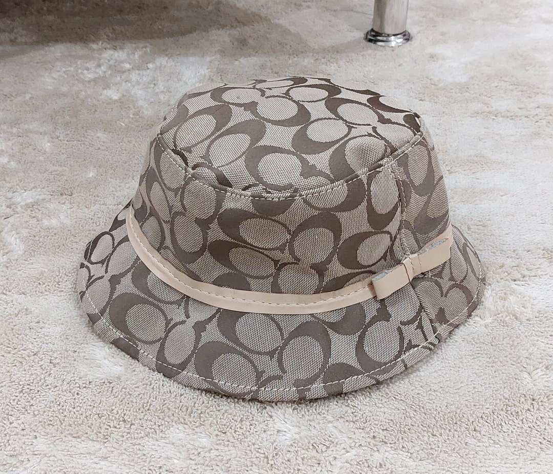 Authentic COACH Monogram Bucket Hat Size: M/ 57 Cm/ Vintage COACH ...
