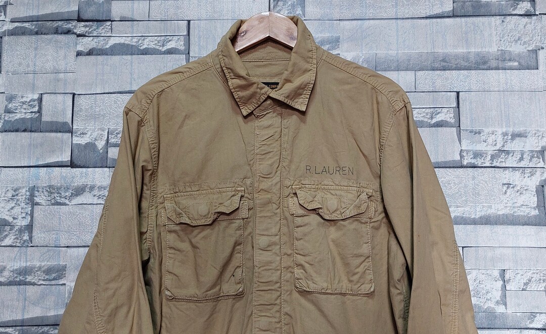 Vintage POLO Ralph Laurent ARMY Flyers Jacket Size: M/ Authentic Polo ...