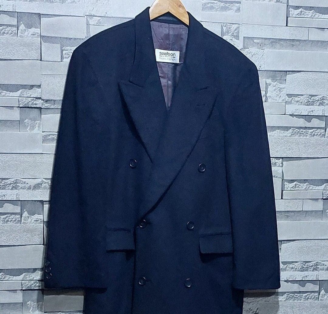 Vintage Strellson CASHMERE WOOL Trench Size: 50/ M/ Retro Strellson ...