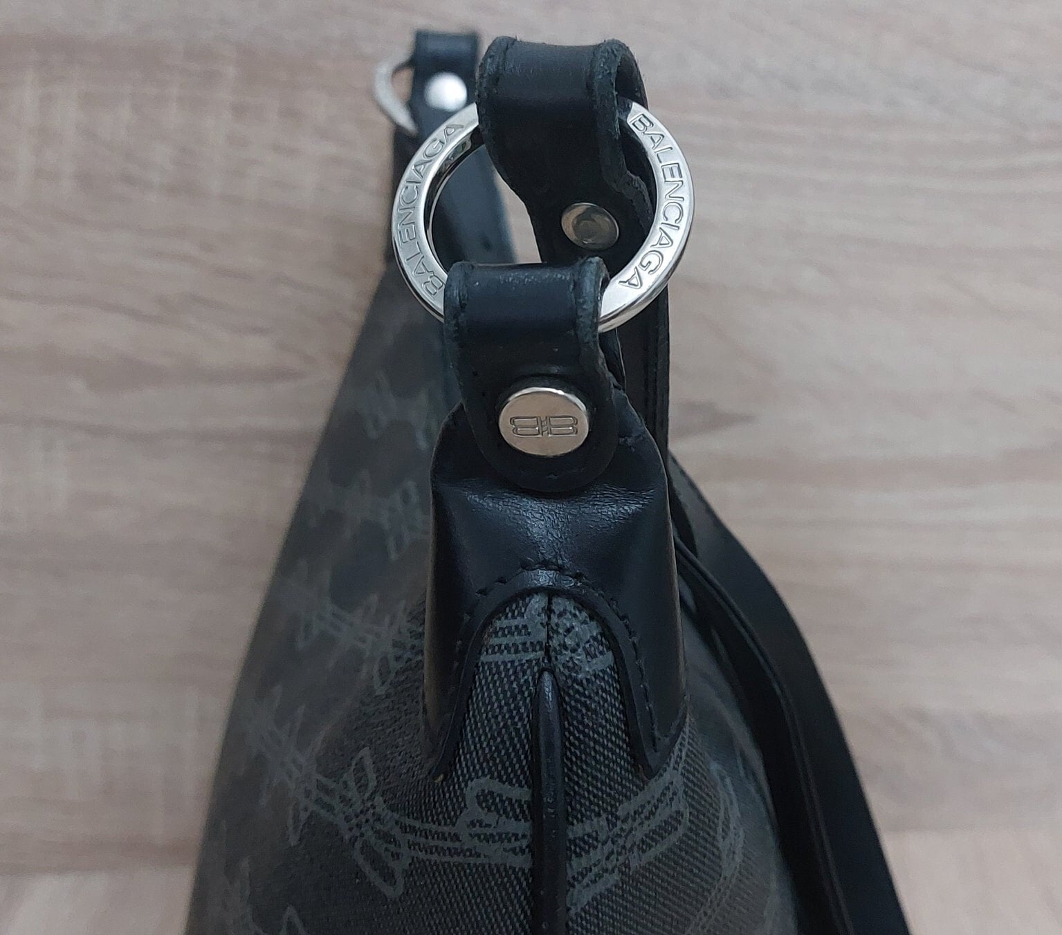 VTG BALENCIAGA Crossbody Leather Handbag 90's Luxury Hand Purse ...