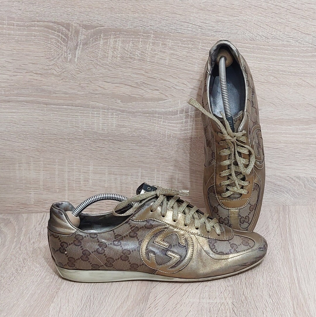 Vintage Gucci Shoes Sneakers Size: UK 7.5 | US 8 / 41 EUR/ Authentic ...