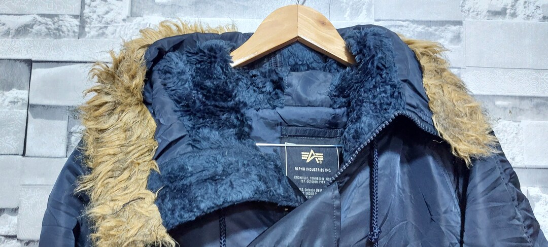 Alpha Industries Flyers Made in USA Fur Jacket Size: M/ Authentic ...