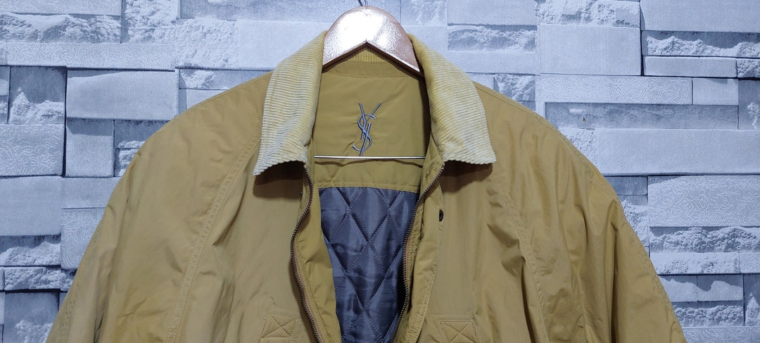 Authentic 90s Yves Saint Laurent Jacket Coat Size: M/ Antique Yves ...