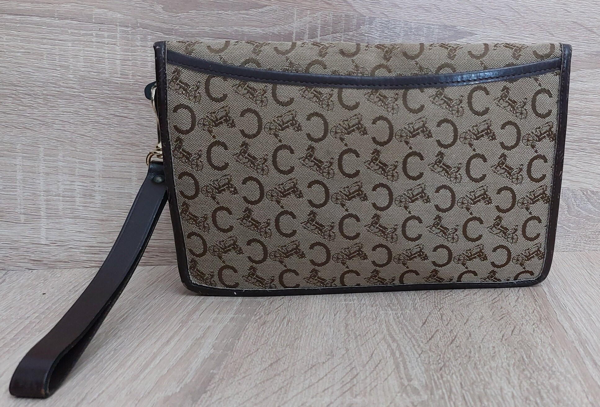 Vintage Celine Paris Bag 90's Luxury Hand Purse/ Antique Celine Front ...