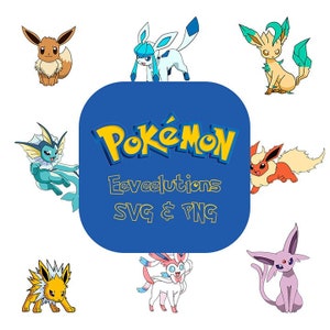 Pokemon SVG & PNG Bundle, Eeveelutions Layered, SVG for Cricut. - Etsy