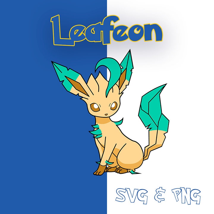 Pokemon SVG & PNG Leafeon, Eeveelution Layered, SVG for Cricut. - Etsy