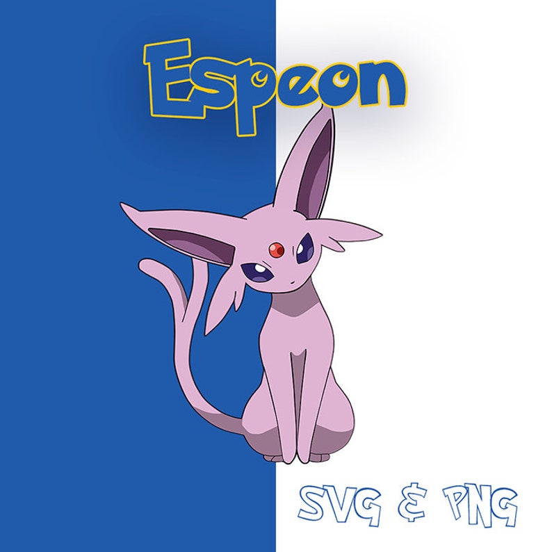 Pokemon SVG & PNG Espeon, Eeveelution Layered, SVG for Cricut. - Etsy