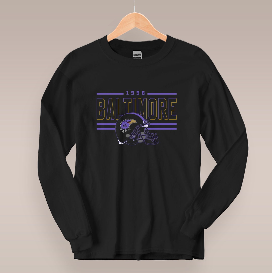 Baltimore Football Team Long Sleeve T-shirt - Etsy