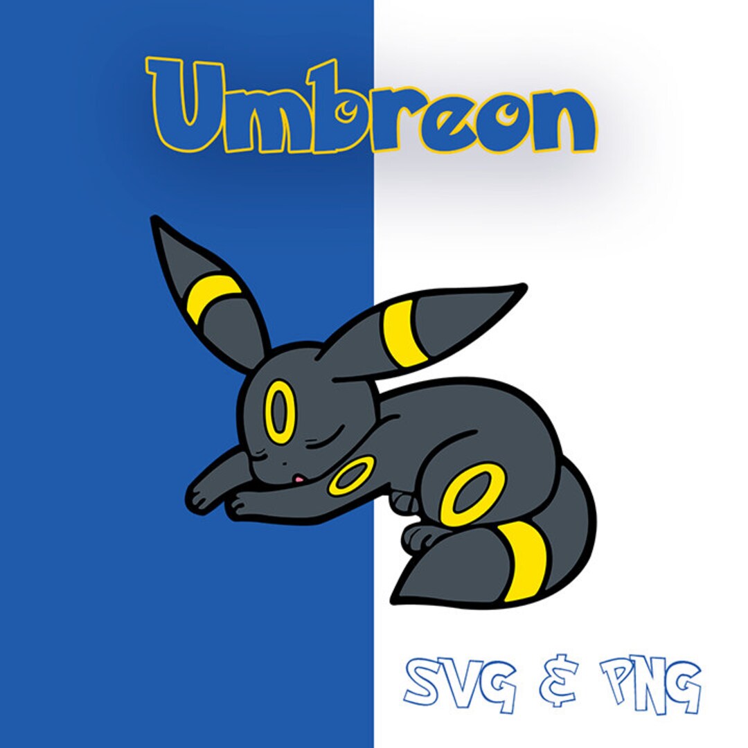 Pokemon SVG & PNG Umbreon, Eeveelution Layered, SVG for Cricut. - Etsy