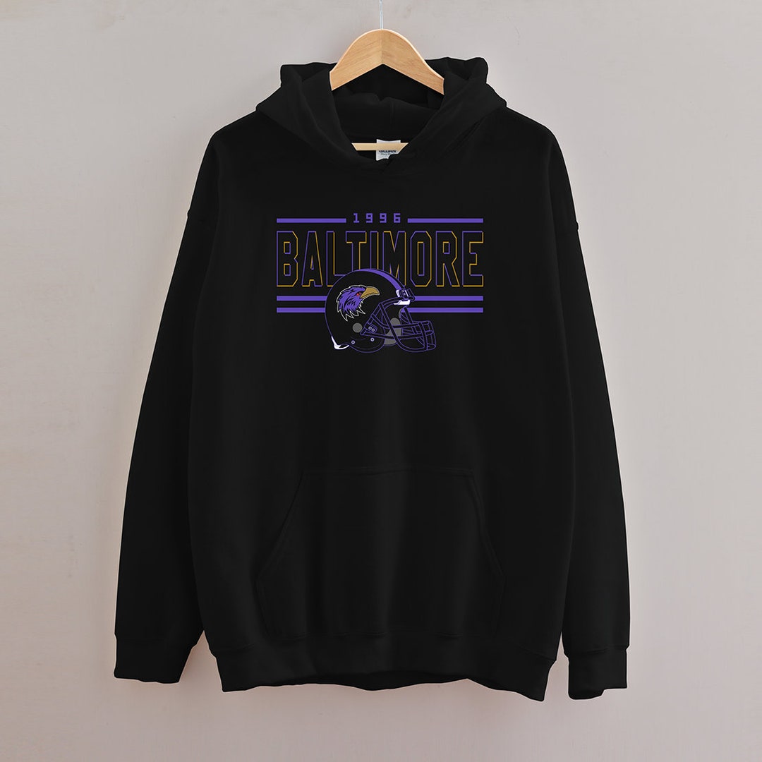 Baltimore Football Team Hooded Pullover Sweat Shirt - Etsy