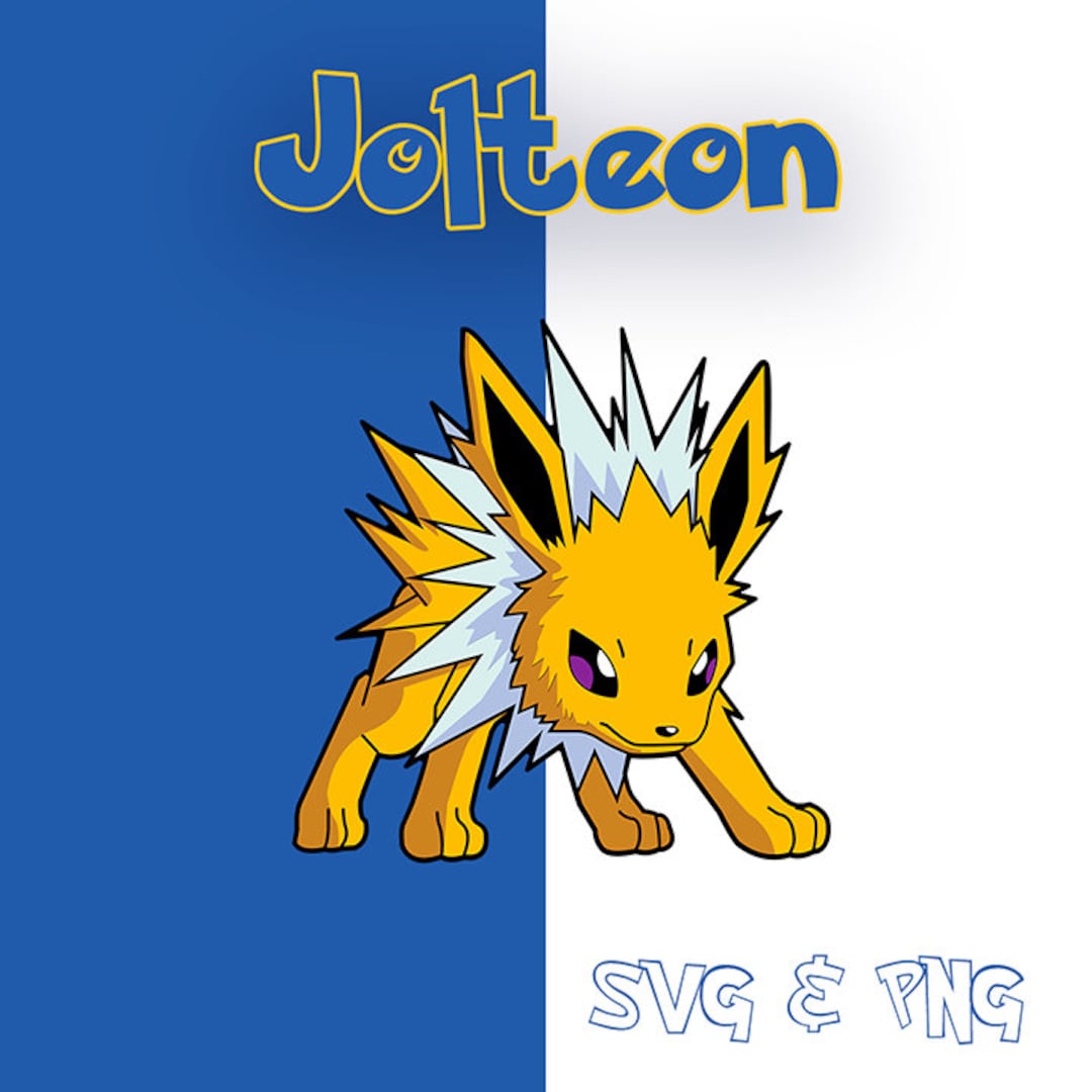 Pokemon SVG & PNG Jolteon, Eeveelution Layered, SVG for Cricut. - Etsy
