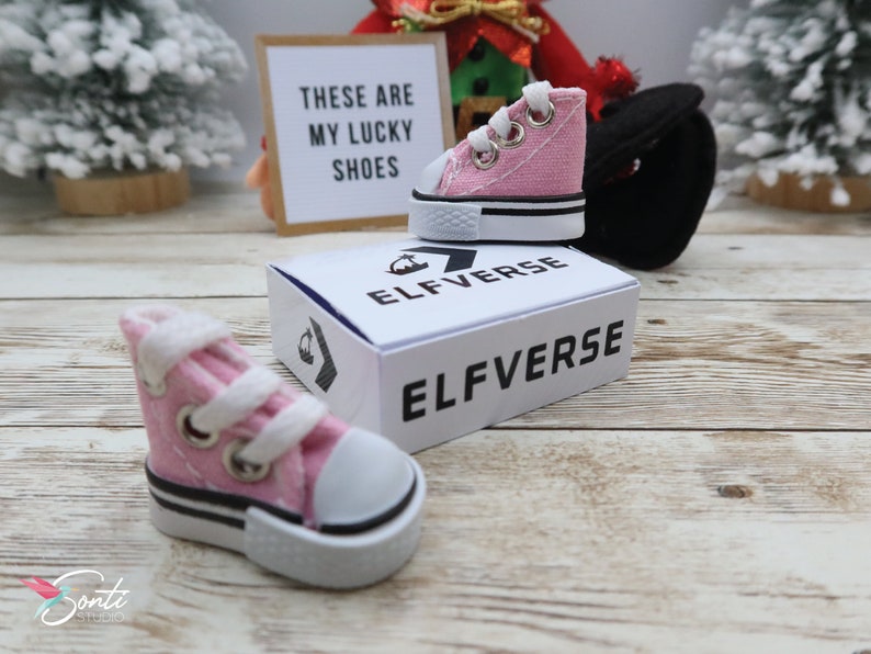 Christmas Elf Sneakers Shoes, Elf Shoes, Elf Ideas, Elf Accessories ...