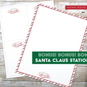Christmas Printable Letter to Santa Kit, Gratitude Letter, Santa ...