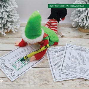 Christmas Elf Word Search, Elf Activity Sheets, Elf Printables, Elf ...