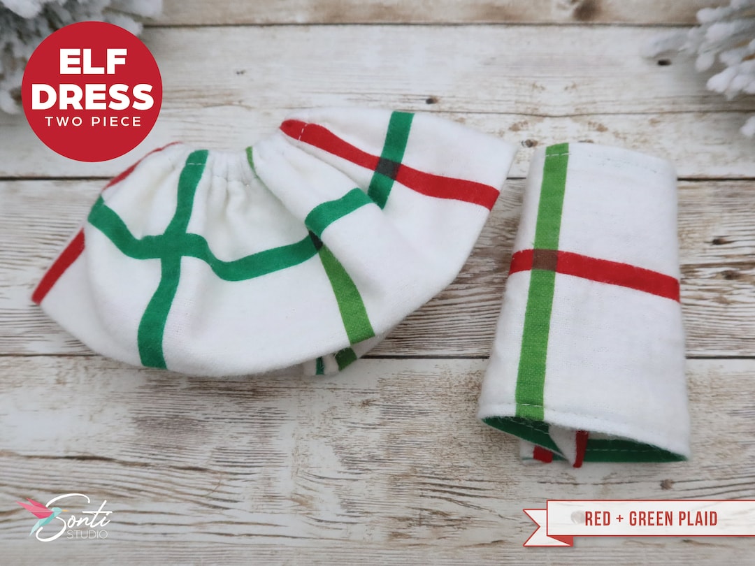 Christmas Elf Dress Skirt, Elf Doll Outfit, Elf Clothes, Elf Ideas, Elf ...