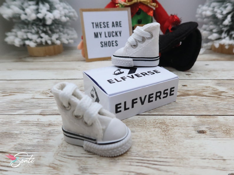 Christmas Elf Sneakers Shoes, Elf Shoes, Elf Ideas, Elf Accessories ...