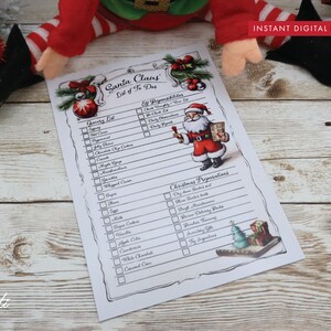 Elf Printable Shopping List, Santa to Do List, Elf Kit, Elf Ideas, Elf ...