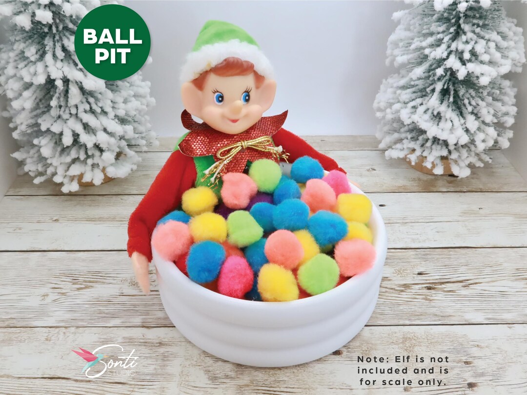 Christmas Elf Ball Pit, Elf Props, Elf Antics, Elf Activities, Elf Fun ...