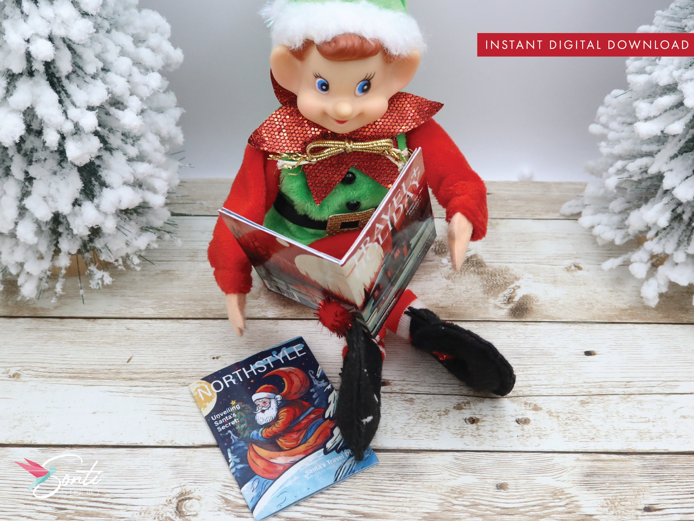 Elf Printable Magazine Christmas Elf Kit Elf Ideas Elf - Etsy