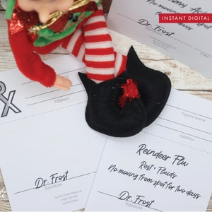 Christmas Printable Elf Sick Notes, Elf Kit, Elf Ideas, Elf Accessories ...