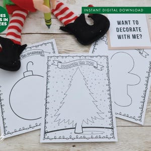 Christmas Elf Activity Sheets, Elf Coloring, Elf Printables, Elf ...