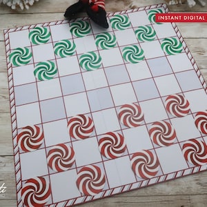 Christmas Printable Elf Checkers, Elf Games, Elf Kit, Elf Ideas, Elf ...