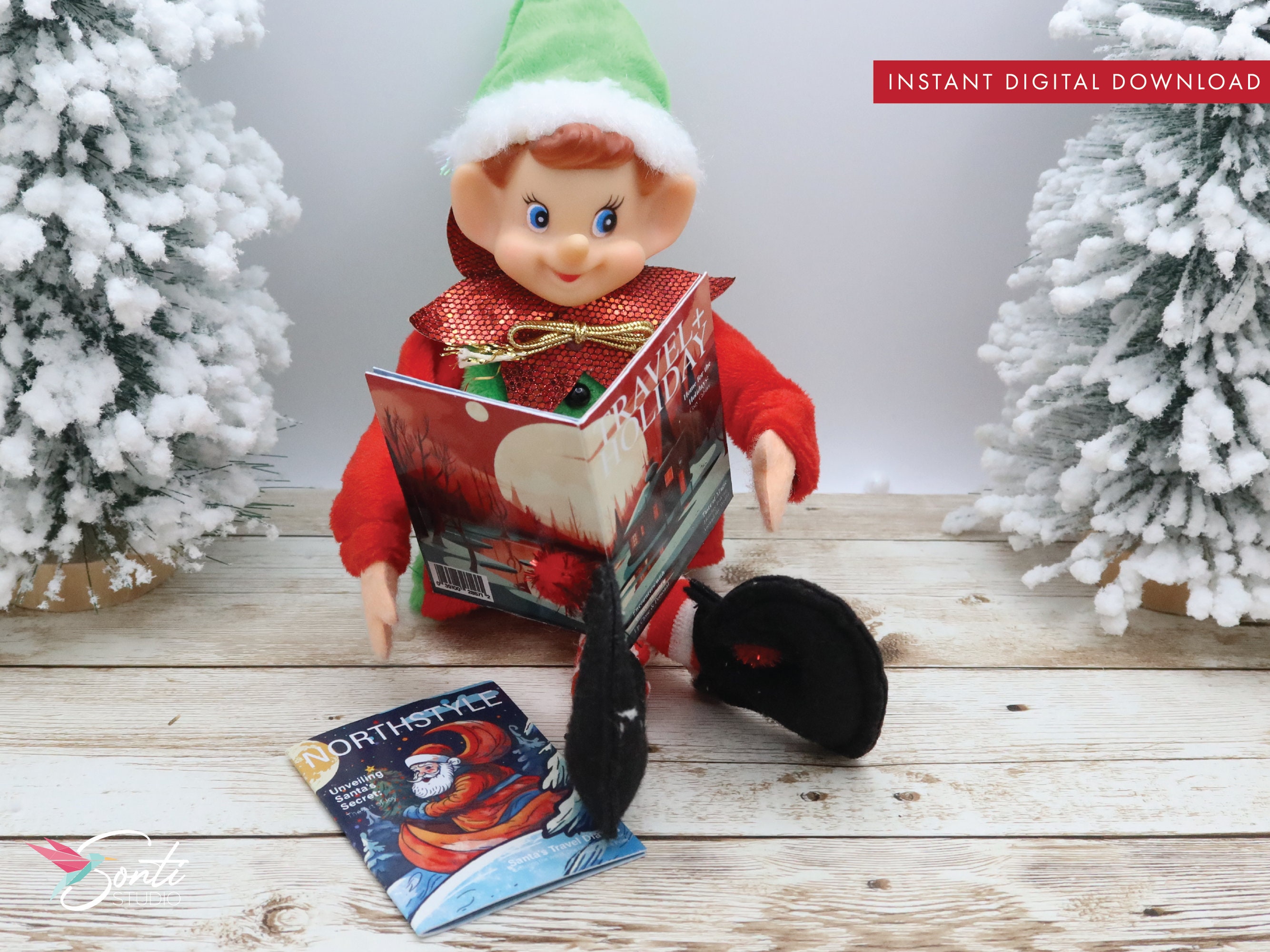 Elf Printable Magazine Christmas Elf Kit Elf Ideas Elf - Etsy