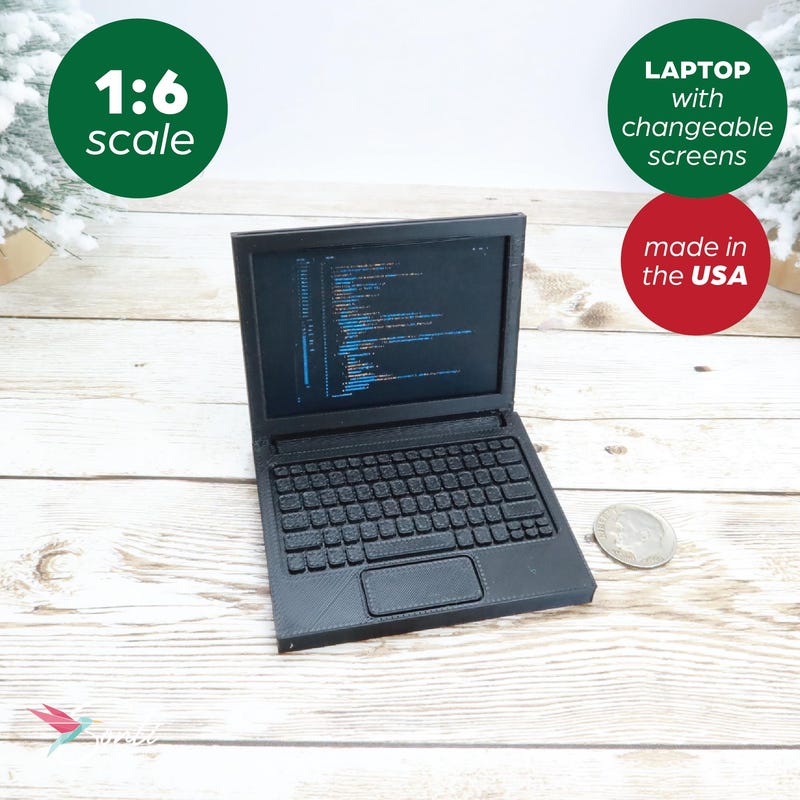 1/6 Scale Doll Computer - Etsy