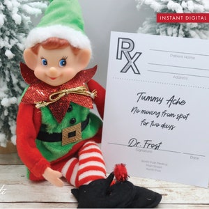 Christmas Printable Elf Sick Notes, Elf Kit, Elf Ideas, Elf Accessories ...