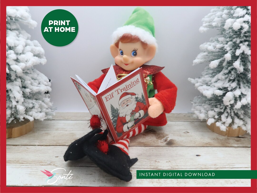 Elf Printable Mini Book, Elf Training Manual, Elf Baby Ideas, Elf Kit ...