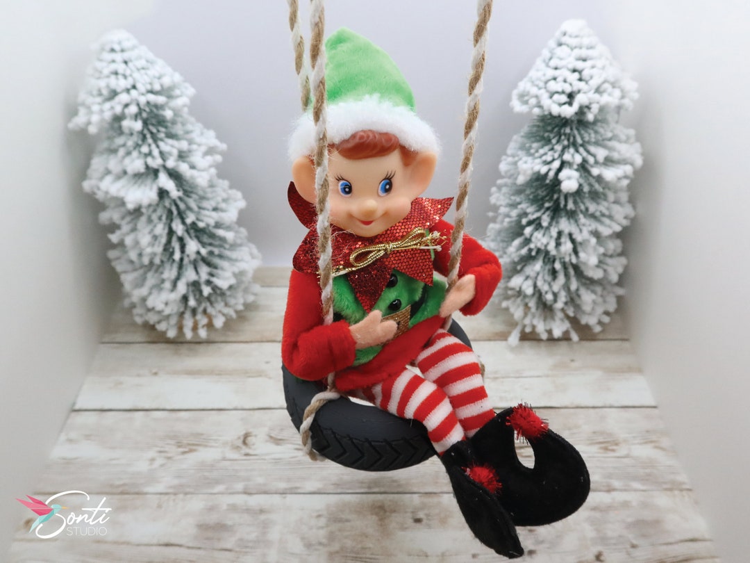 Christmas Elf Tire Swing, Elf Ideas, Elf Accessories, Elf Activities ...
