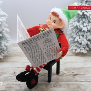 Christmas Elf Printable Newspaper, Elf Kit, Elf Ideas, Elf Accessories ...