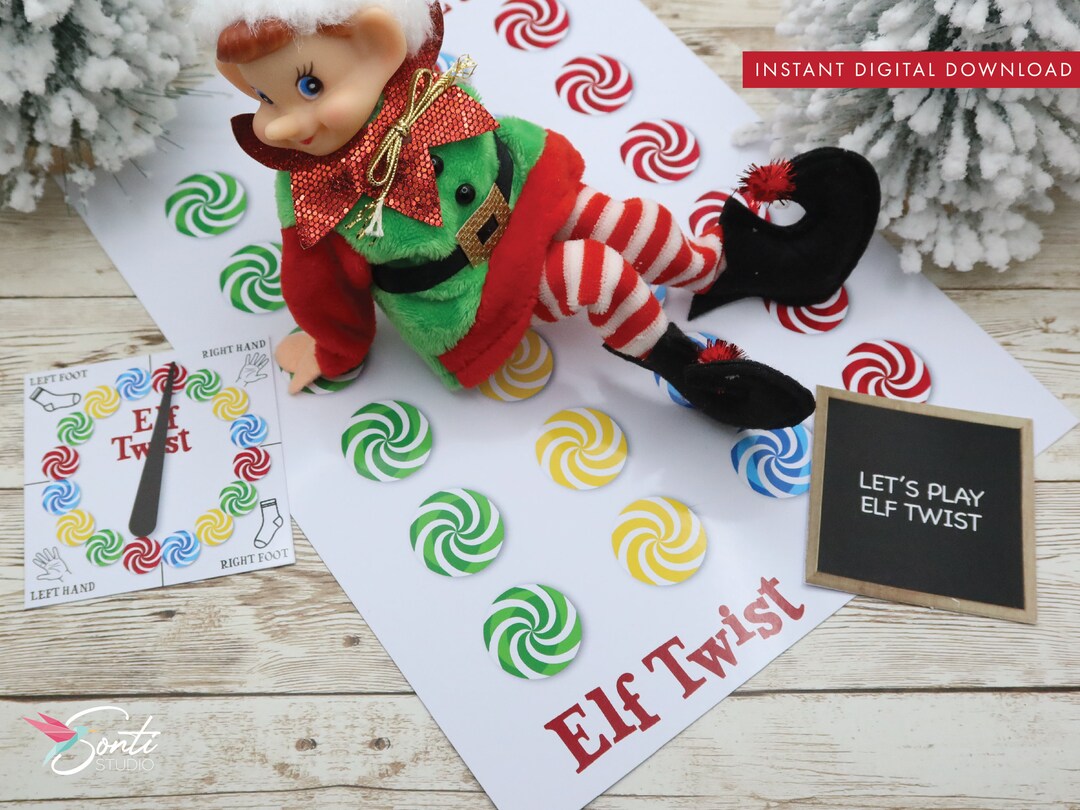 Christmas Elf Printable Twist, Elf Games, Elf Kit, Elf Ideas, Elf ...