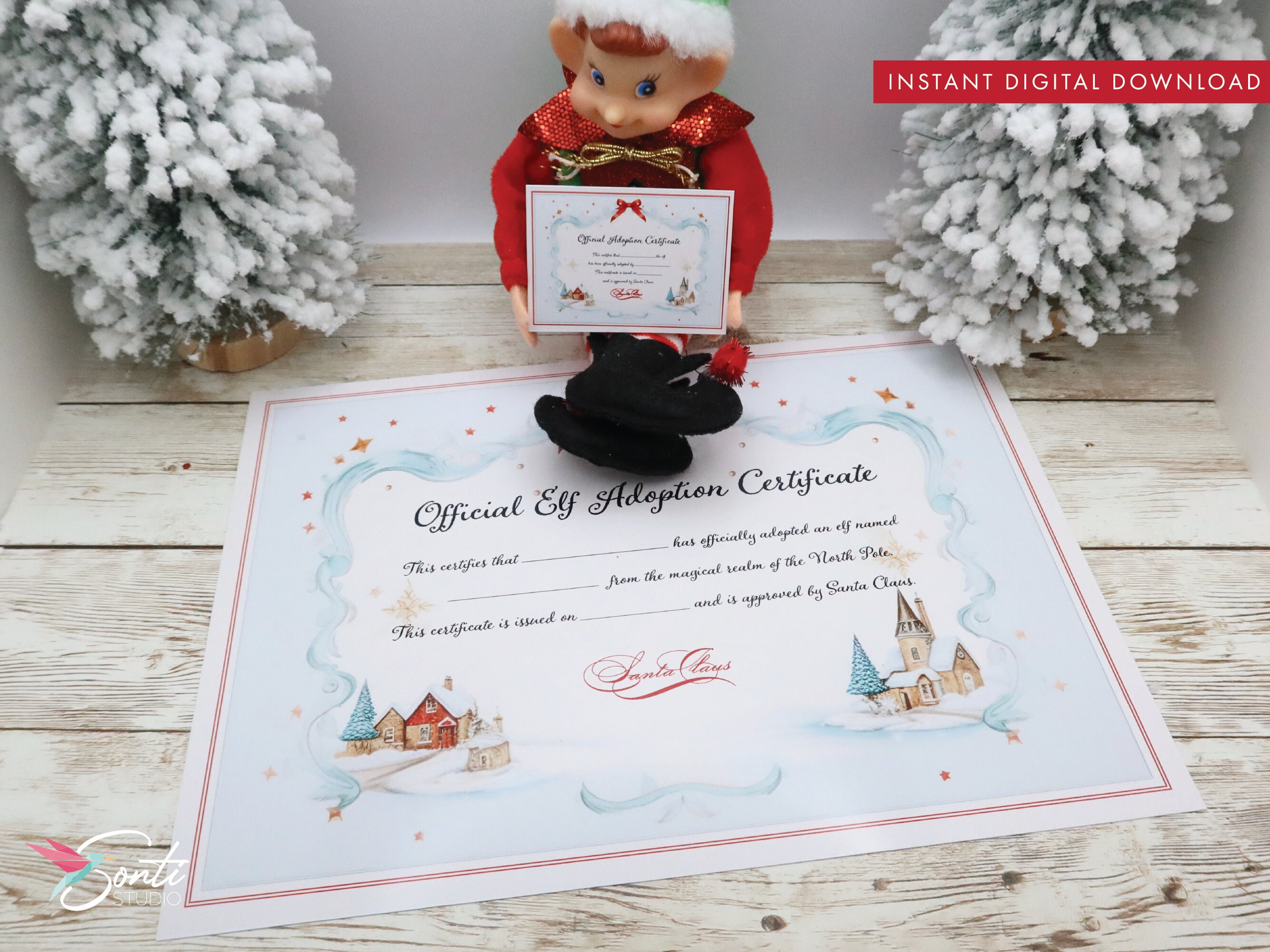Editable Elf Printable Adoption Certificate, Elf Kit, Elf Ideas, Elf ...