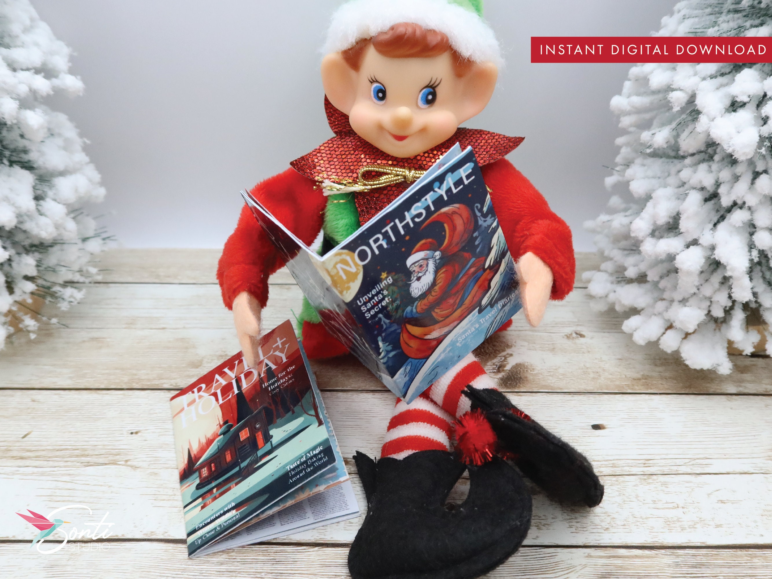 Elf Printable Magazine Christmas, Elf Kit, Elf Ideas, Elf Accessories ...