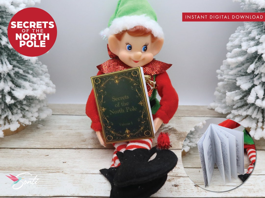 Elf Printable Mini Book, Secrets of the North Pole, Elf Kit, Elf Ideas ...