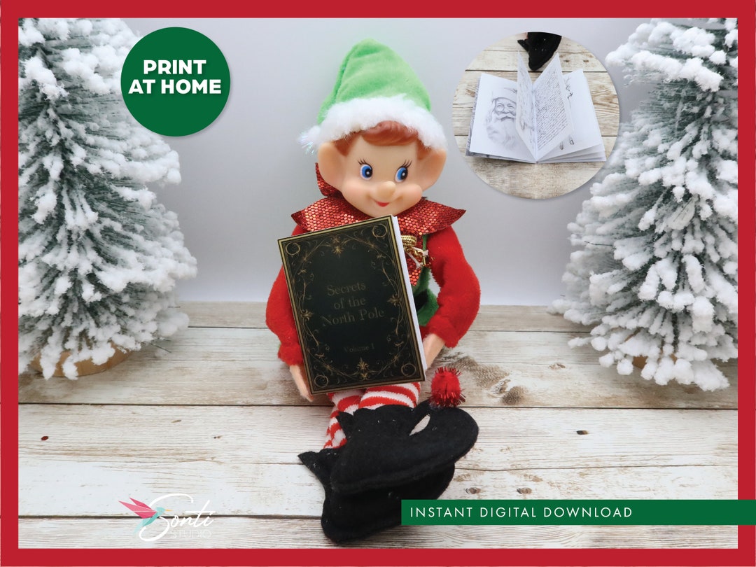 Elf Printable Mini Book, Secrets of the North Pole, Elf Kit, Elf Ideas ...