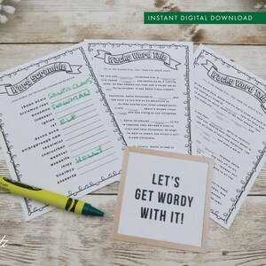 Christmas Elf Word Games, Elf Activity Sheets, Elf Printables, Elf ...