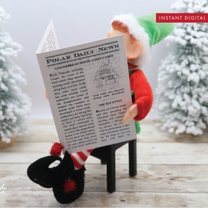 Christmas Elf Printable Newspaper, Elf Kit, Elf Ideas, Elf Accessories ...