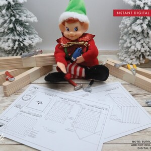Elf Printable Clubhouse Blueprints, Elf Activities, Elf Clubhouse, Elf ...