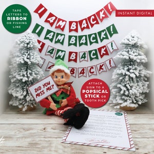Canva Editable Elf Return, Elf Printable, Elf Letter Template, Elf ...