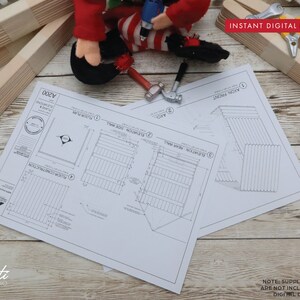 Elf Printable Clubhouse Blueprints, Elf Activities, Elf Clubhouse, Elf ...