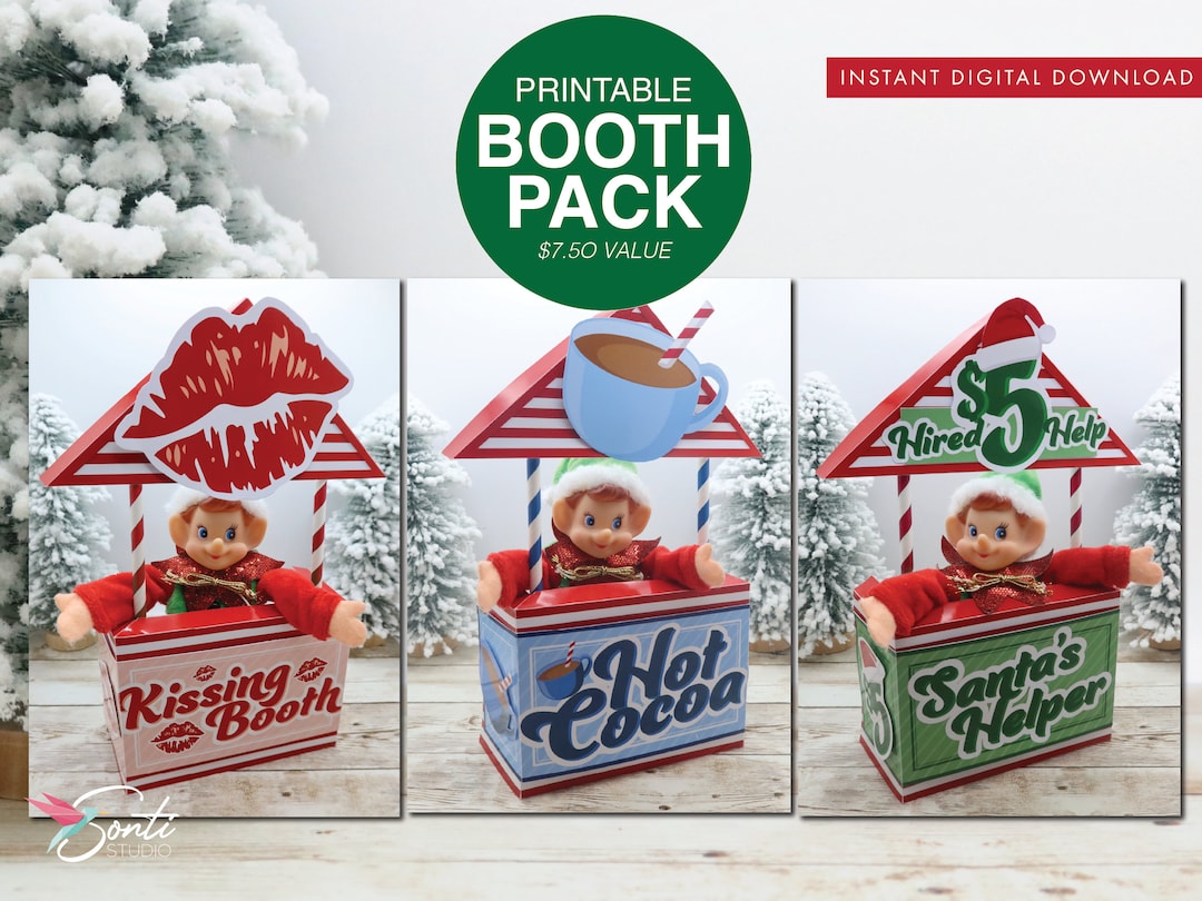 Christmas Elf Printable Booth Pack, Elf Ideas, Elf Accessories, Elf ...