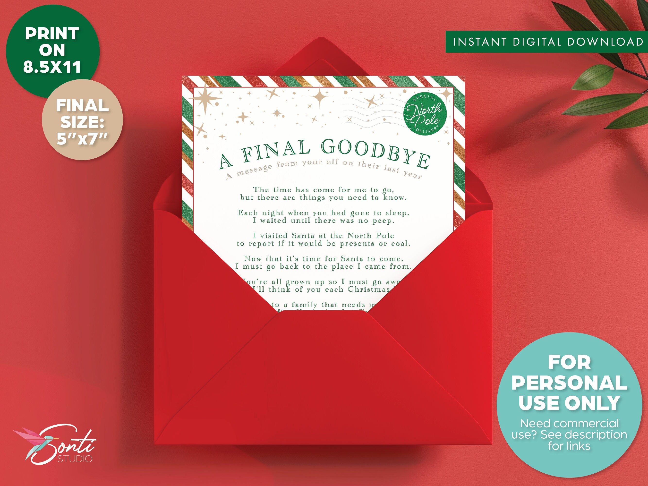 Editable Final Elf Goodbye Letter Template, Elf Last Day, Elf Printable ...