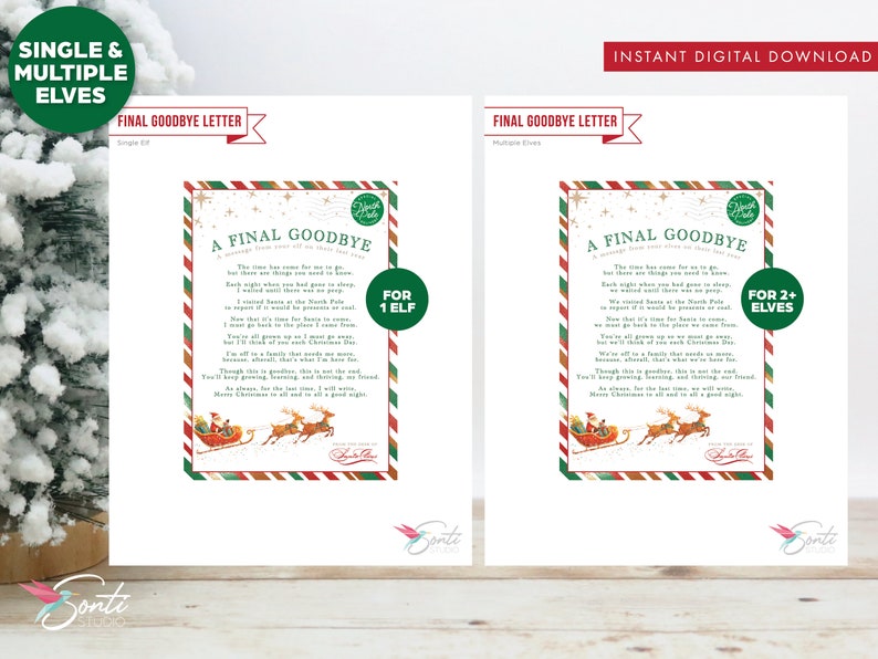 Editable Final Elf Goodbye Letter Template, Elf Last Day, Elf Printable ...