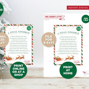 Editable Final Elf Goodbye Letter Template, Elf Last Day, Elf Printable ...