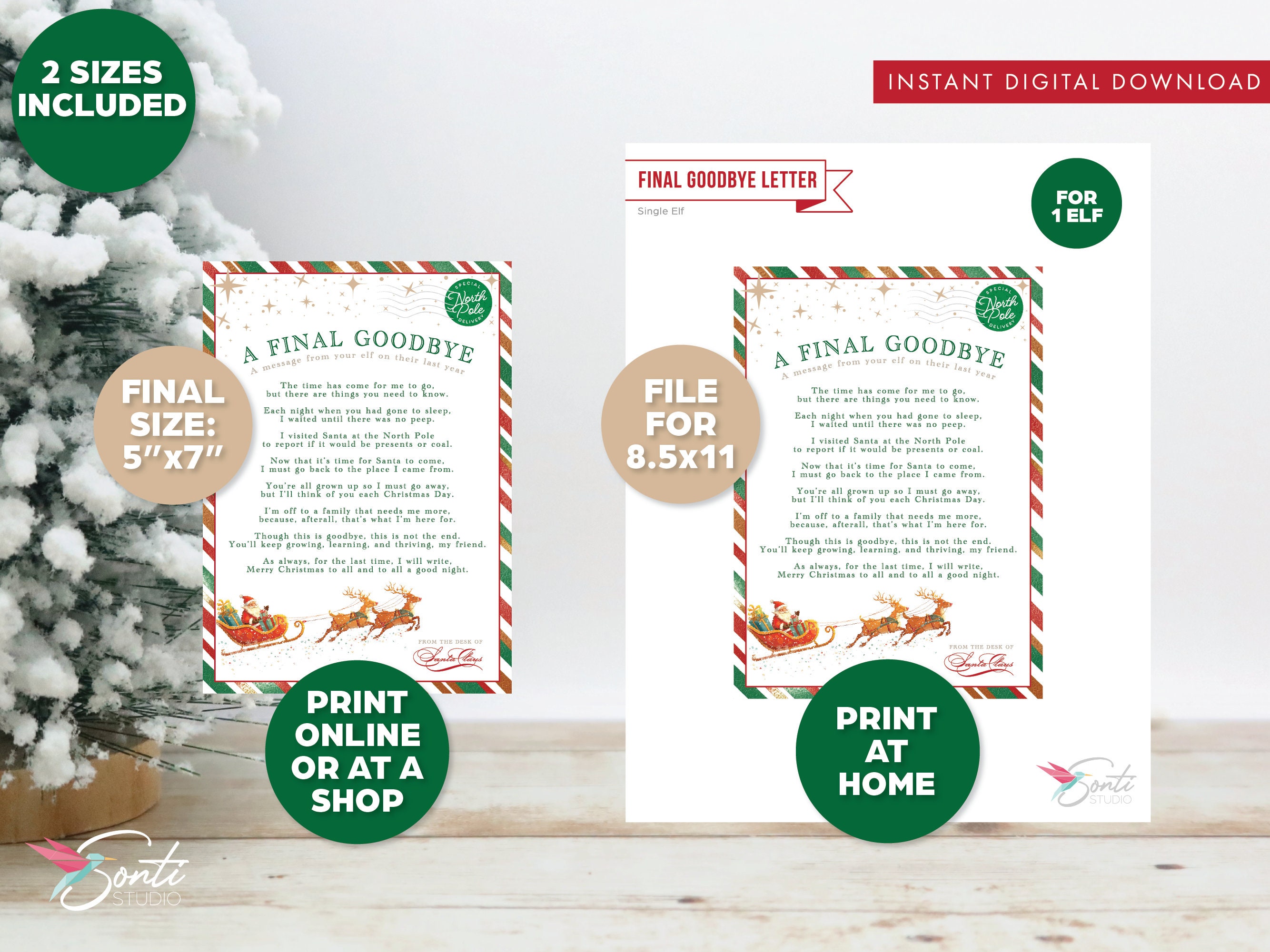 Editable Final Elf Goodbye Letter Template, Elf Last Day, Elf Printable ...